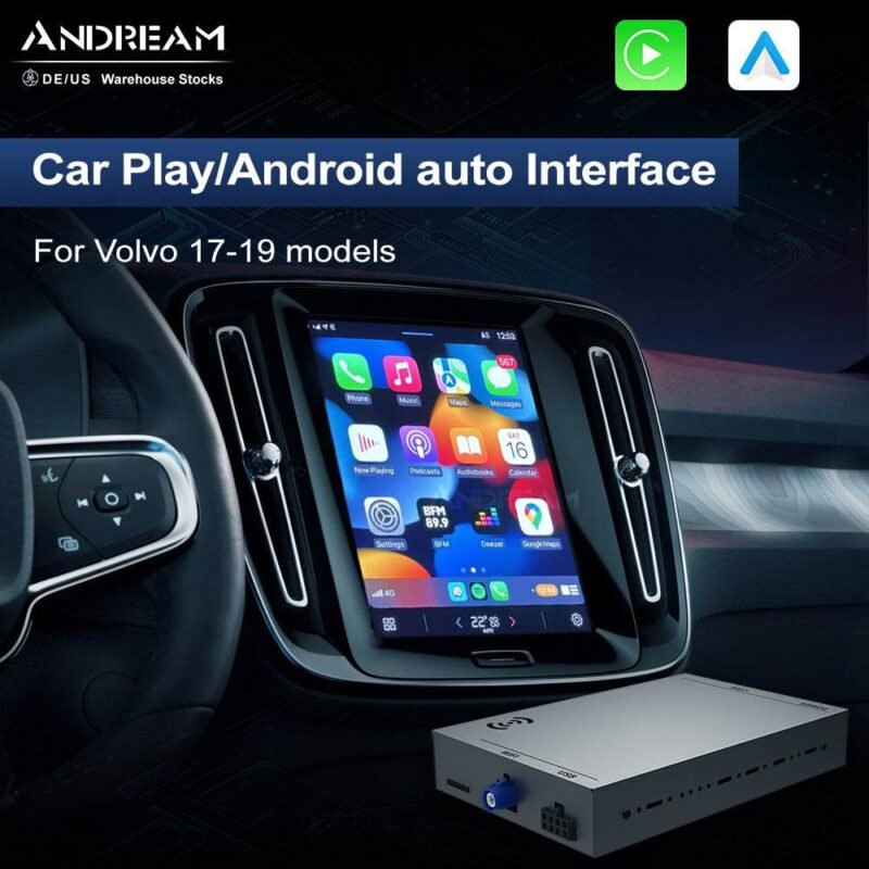 Andream Wireless Full Screen CarPlay Android Auto Retrofit Kit Smart ...